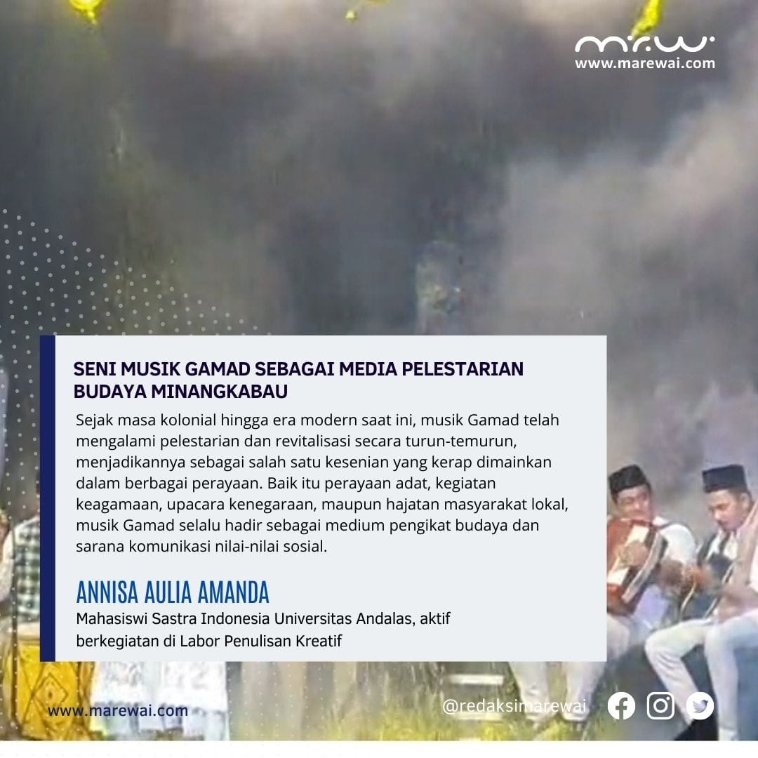 SENI MUSIK GAMAD SEBAGAI MEDIA PELESTARIAN BUDAYA MINANGKABAU | Annisa ...